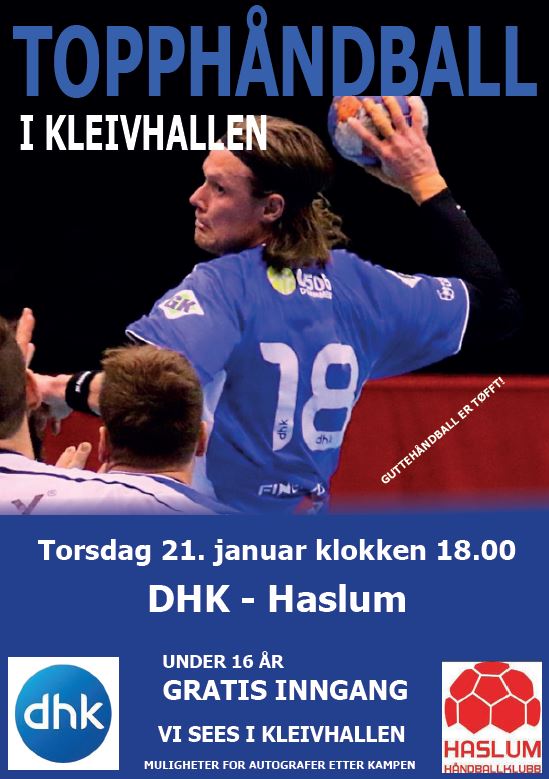 Topphåndballkamp mellom Haslum og Drammen HK - Håndball
